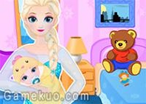艾莎皇后生寶寶 - 小遊戲谷